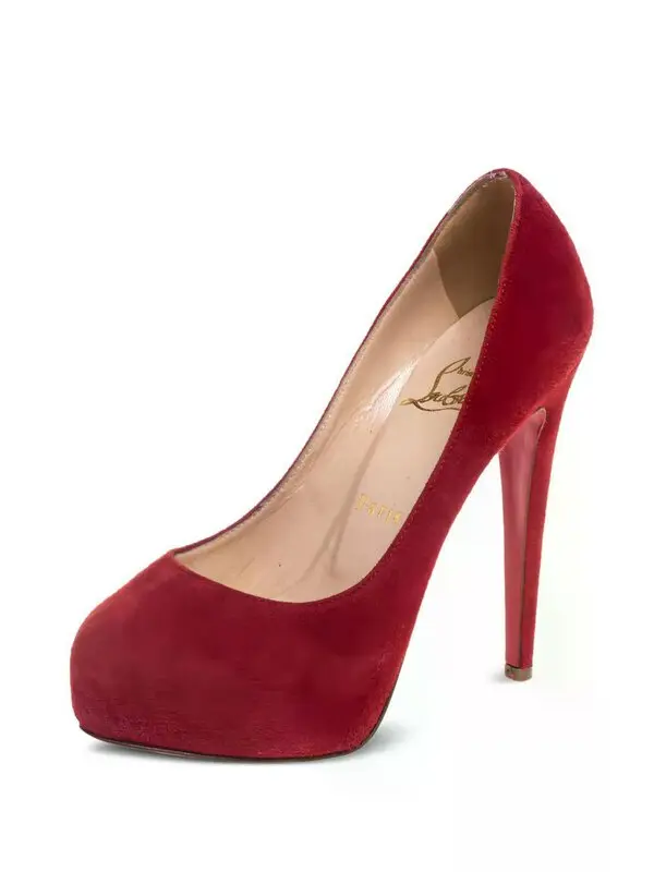 CHRISTIAN LOUBOUTIN 130mm Suede Heeled Pumps - Red