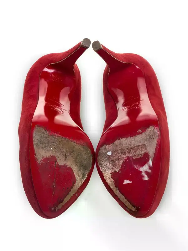 CHRISTIAN LOUBOUTIN 130mm Suede Heeled Pumps - Red