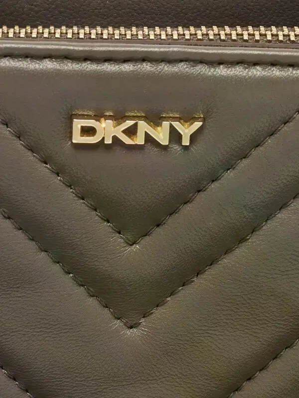 Dkny Chevron Quilted Leather Clutch