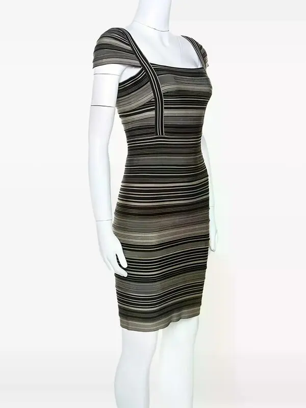 Herve Leger Sandra Striped Dress