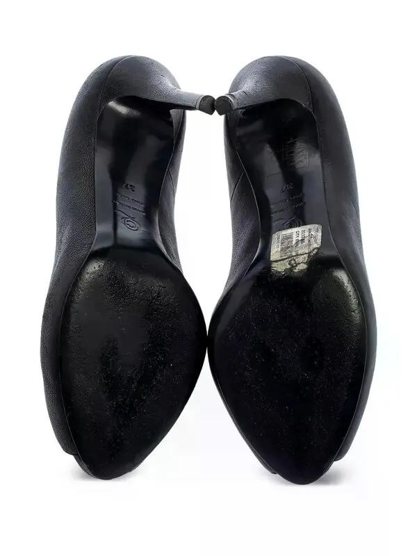 Alexander McQueen 110mm Skull-embellished Peep-toe Pumps - Black