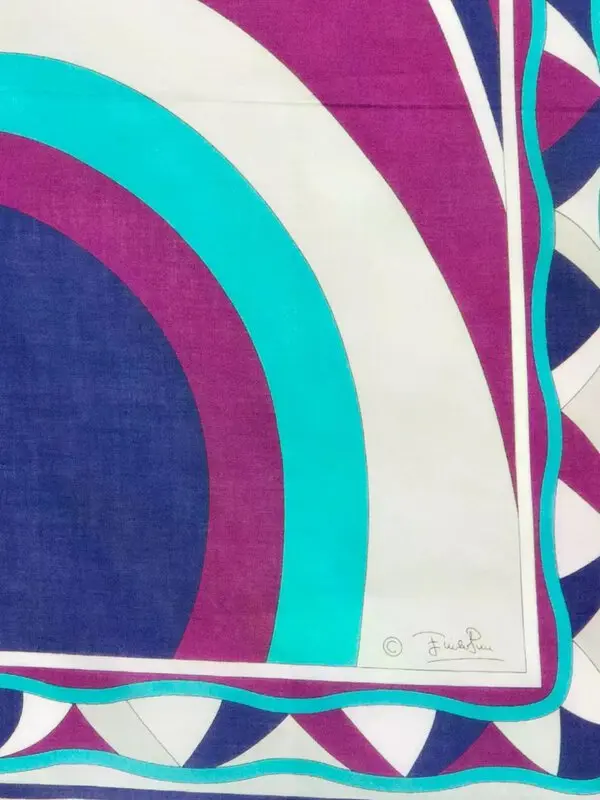 Emilio Pucci 2000s Small Cotton Scarf