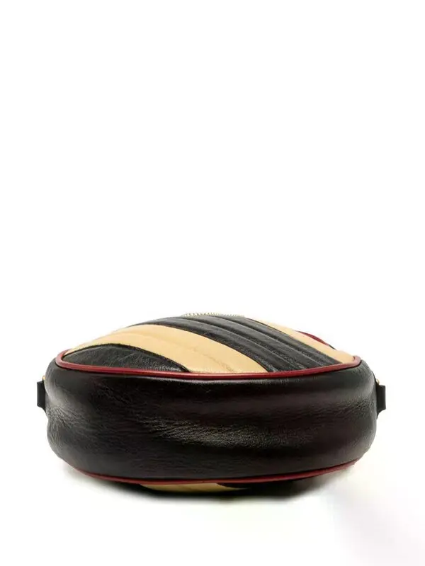 Gucci Mini Gg Marmont Matelassé Leather Torchon Round Crossbody Bag - Black