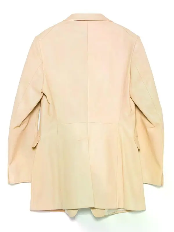 A.N.G.E.L.O. VINTAGE CULT 2000s Leather Blazer - Neutrals