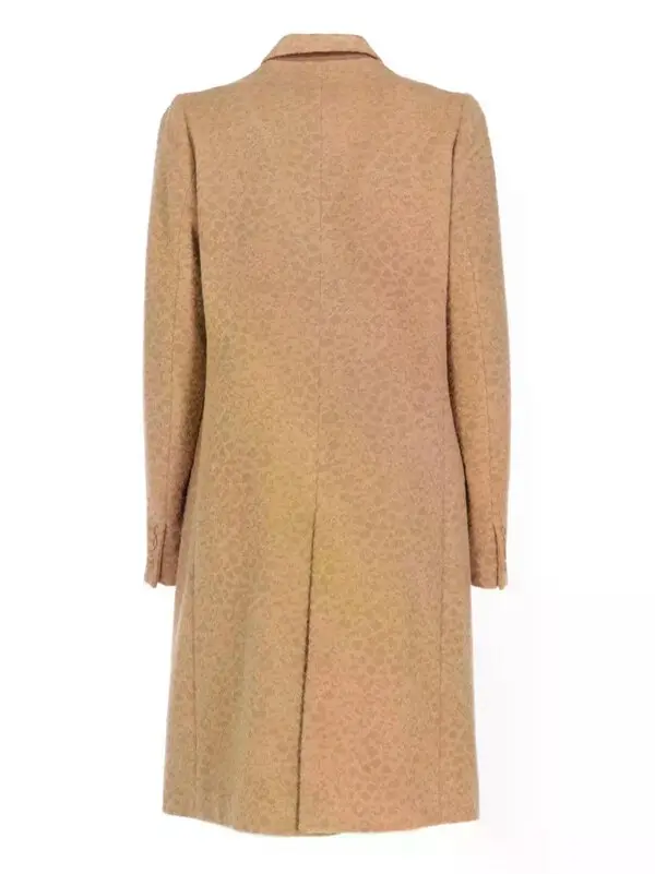 Helmut Lang 1990s Leopard-print Alpaca-wool Blend Coat