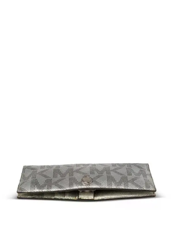 Michael Kors Logo-printed Metallic Wallet