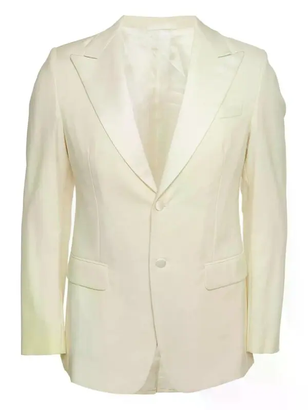 Prada Satin-trim Single-breasted Blazer