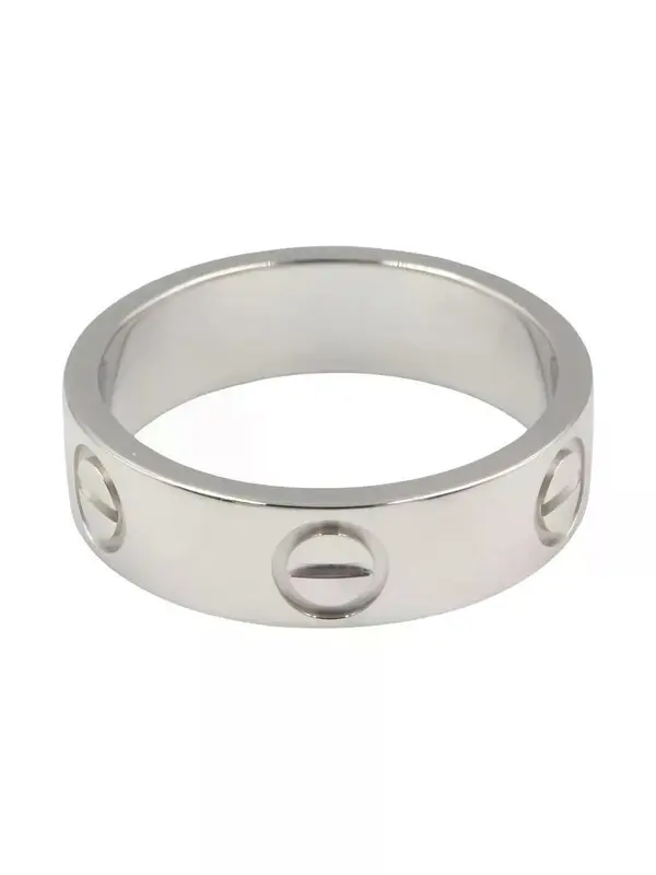 CARTIER 2010s 18k White Gold Love Ring - Silver