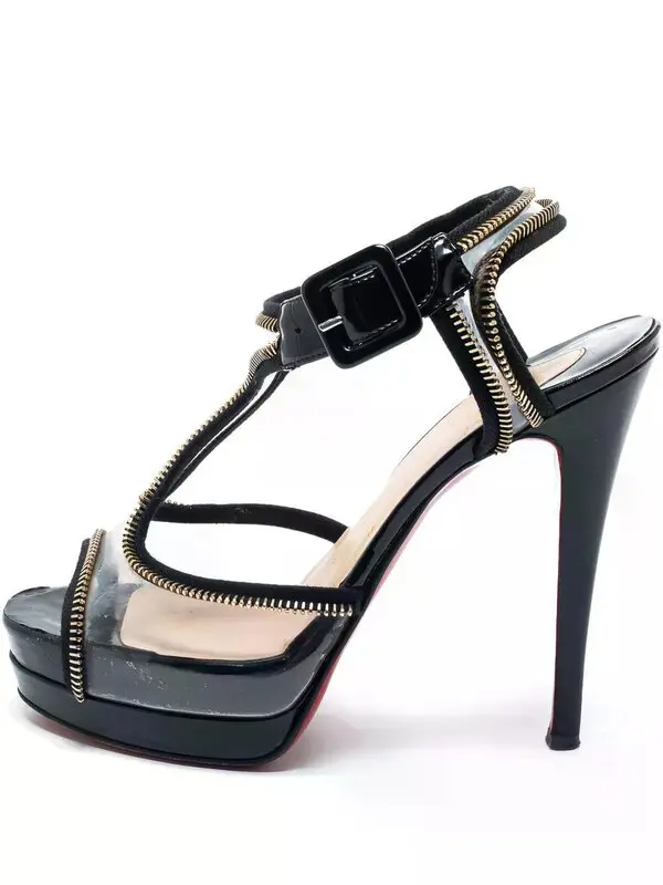 CHRISTIAN LOUBOUTIN 125mm Zip-detailed Sandals
