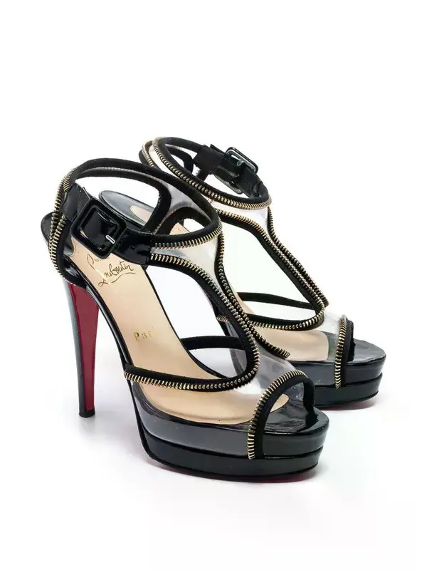 CHRISTIAN LOUBOUTIN 125mm Zip-detailed Sandals