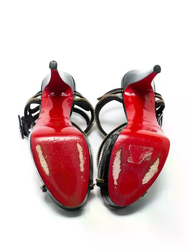 CHRISTIAN LOUBOUTIN 125mm Zip-detailed Sandals