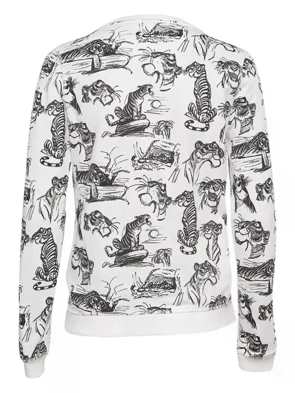Kenzo Jungle-print Long-sleeve Sweatshirt