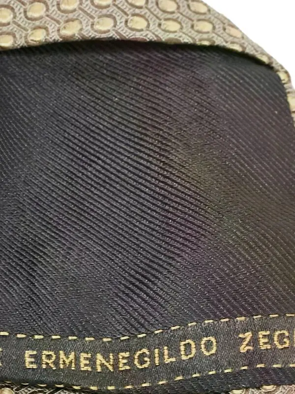 Ermenegildo Zegna Jacquard-woven Silk Tie - Yellow