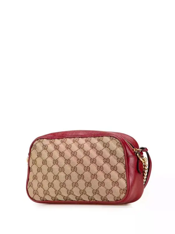 Gucci Gg Marmont Matelasse Canvas Crossbody Bag - Brown