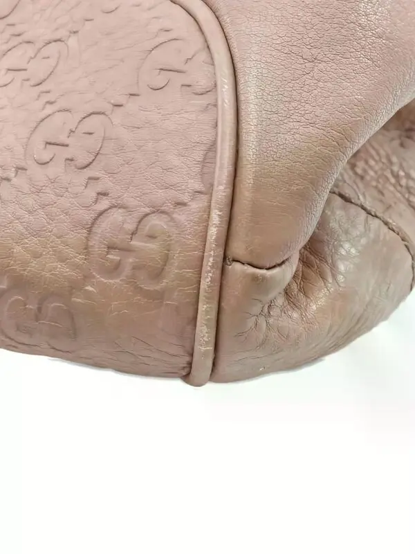 Gucci Embossed Sukey Leather Handbag