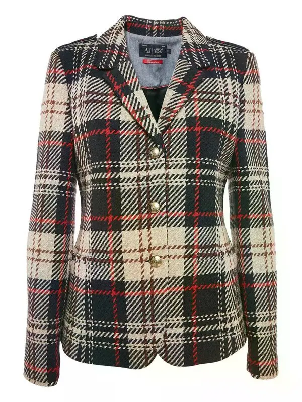 ARMANI Plaid Tweed Jacket