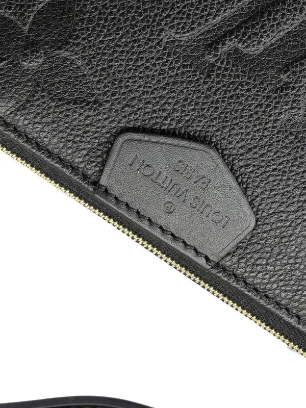 LOUIS VUITTON Multi Pochette Accessoires Monogram Empreinte Giant Crossbody Bag - Black