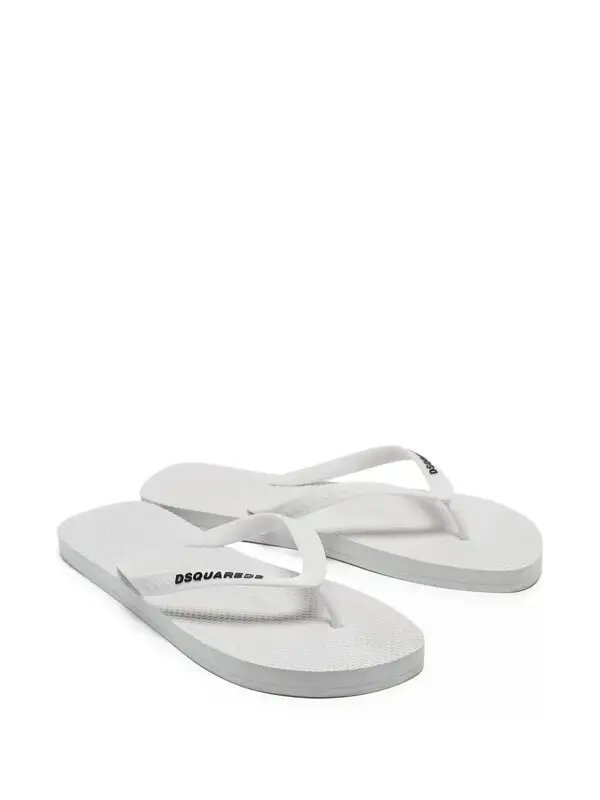 Dsquared2 Rubber Flip-flops - White