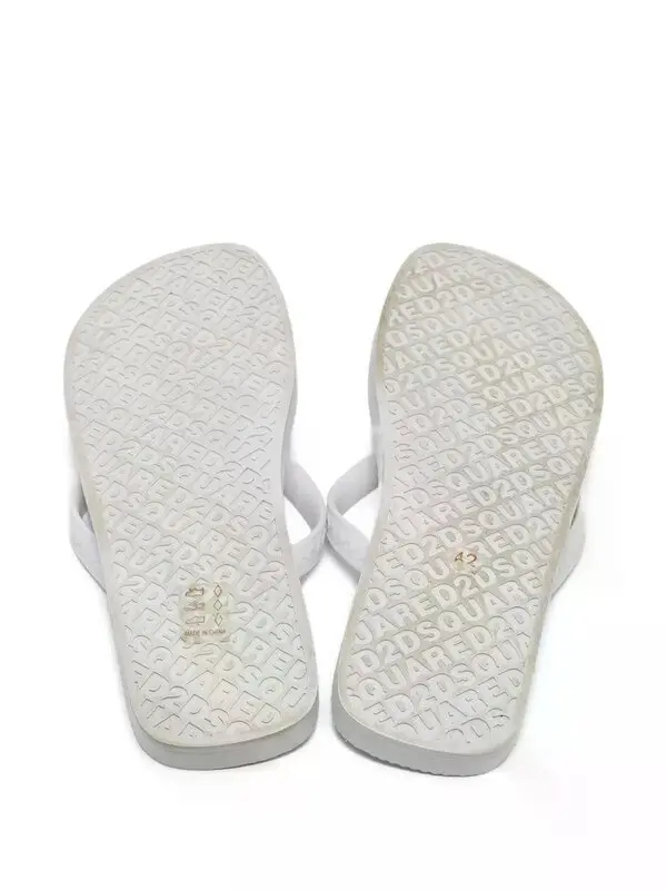 Dsquared2 Rubber Flip-flops - White