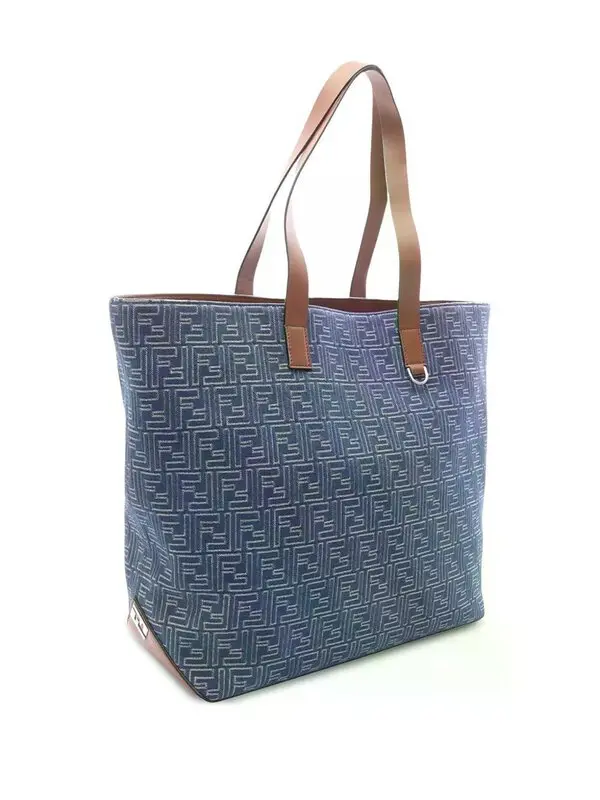 Fendi Ff Jacquard Shopping Bag