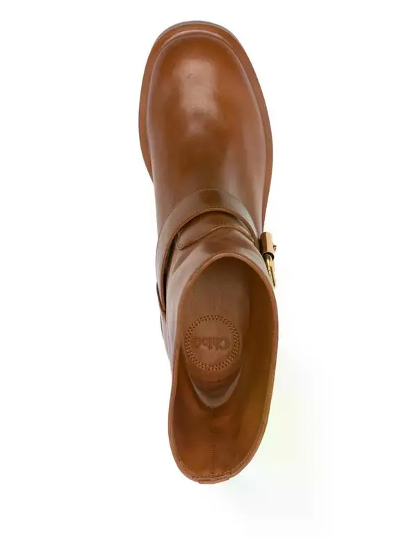 Chloé Coddington Biker Boots - Brown