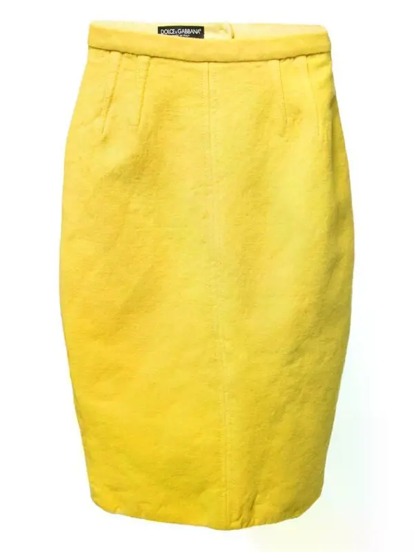 Dolce & Gabbana Pencil Skirt - Yellow