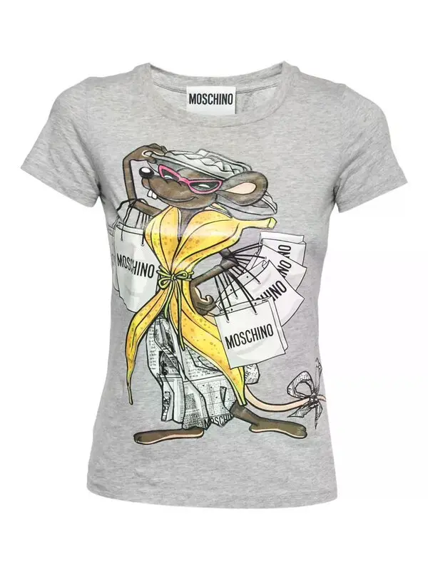 Moschino Graphic-print T-shirt - Grey