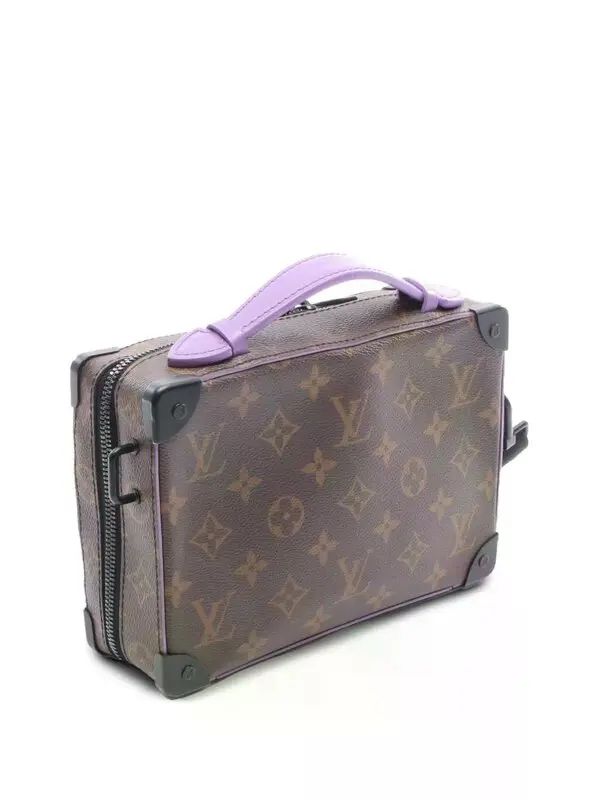 LOUIS VUITTON Monogram Macassar Handle Soft Trunk Satchel