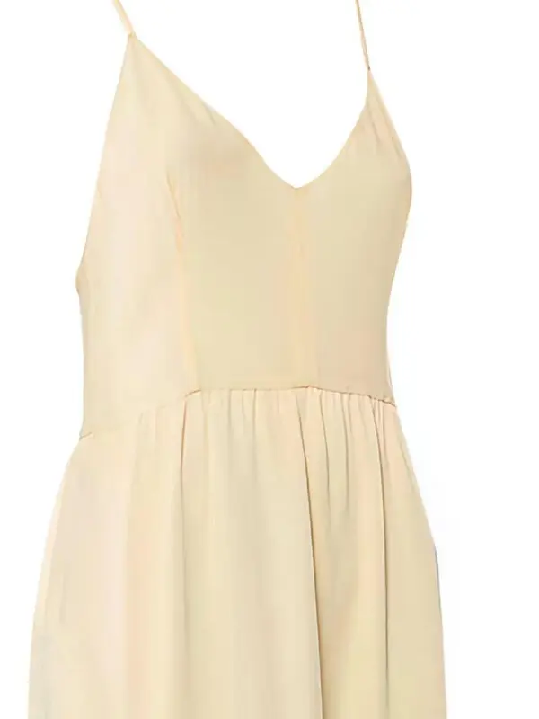 Chloé Lace-trim Silk Midi Dress
