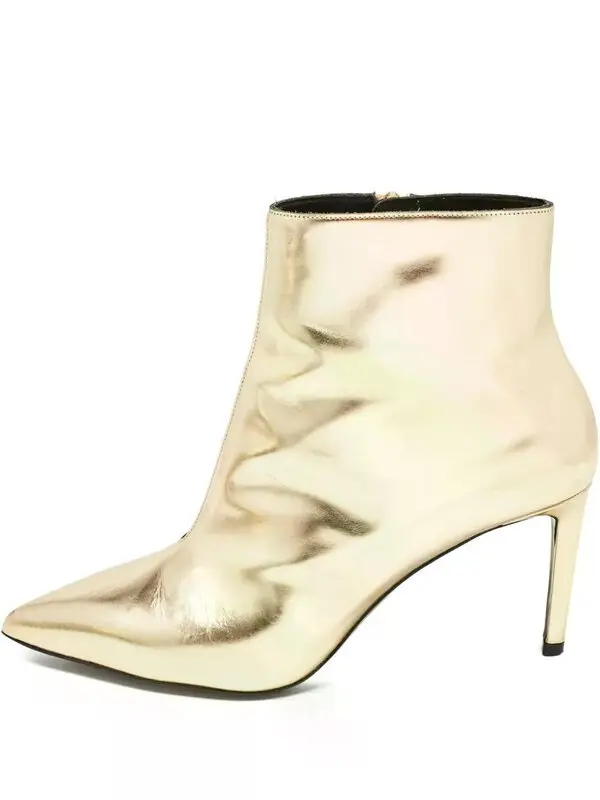 Balenciaga 80mm Leather Stiletto Boots