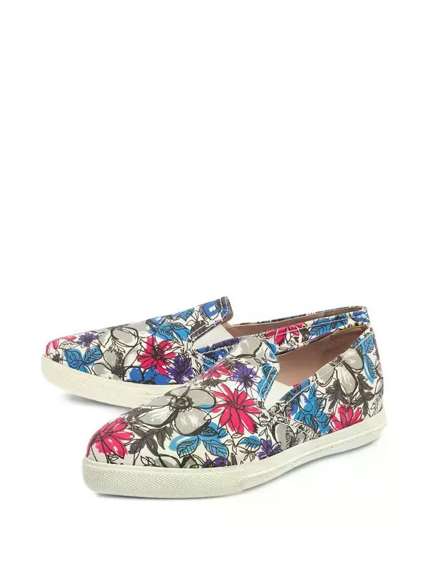 Miu Miu Floral-print Slip-on Sneakers