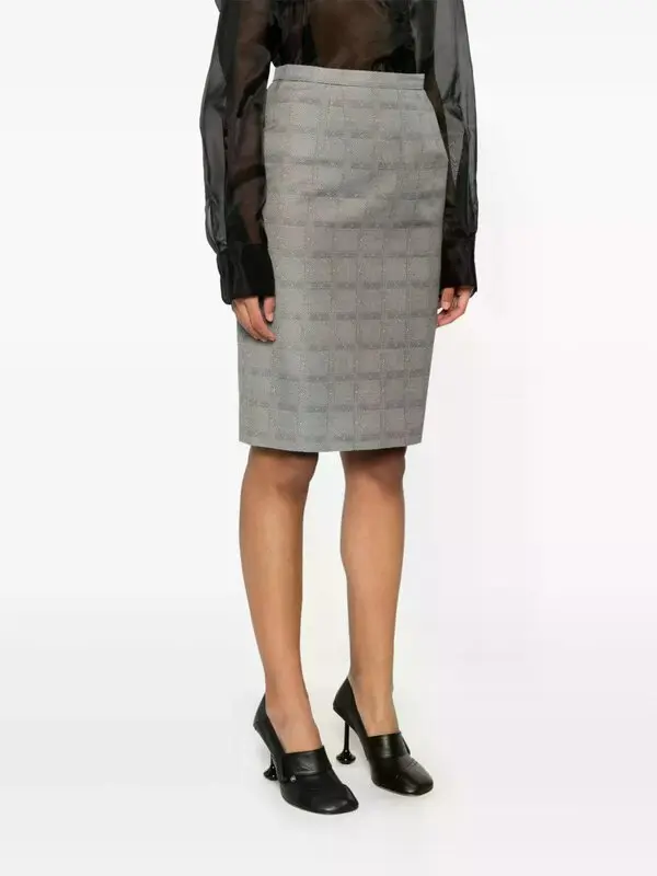 Dior 2010s Mix-print Skirt
