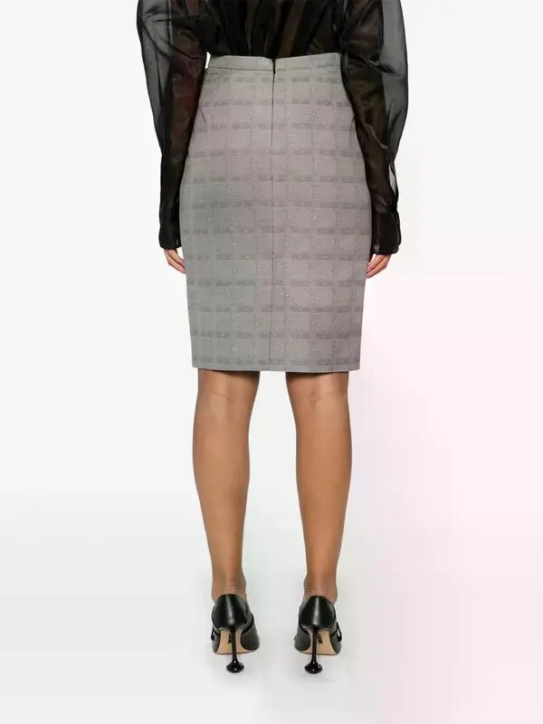 Dior 2010s Mix-print Skirt