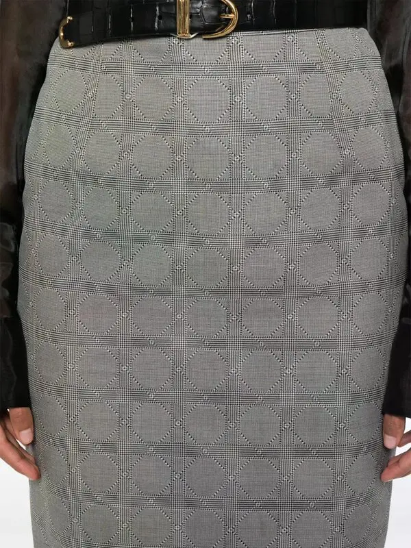 Dior 2010s Mix-print Skirt