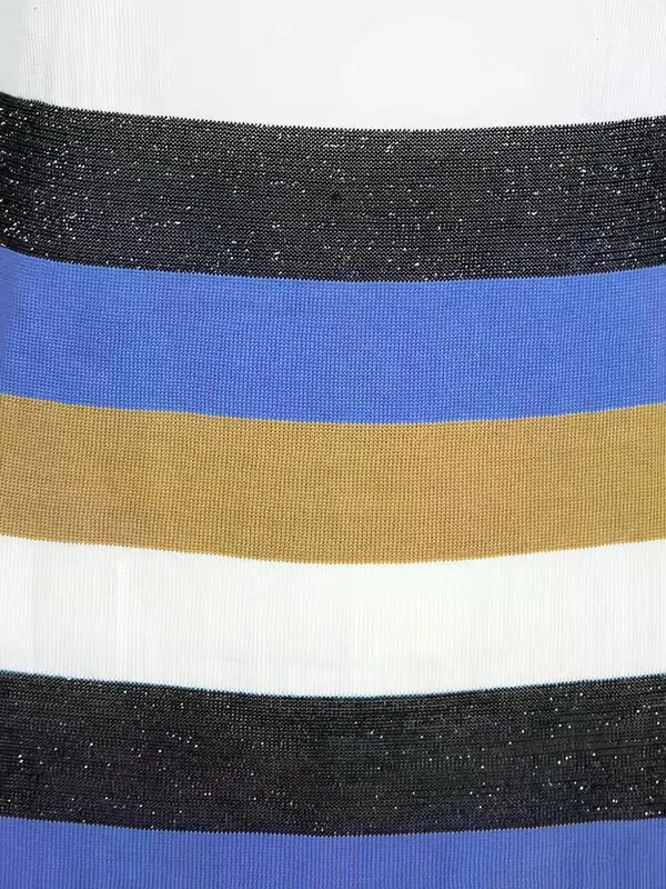 Missoni Striped Cotton-blend T-shirt - Blue