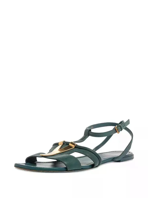 Saint Laurent Leather Ycon Sandals