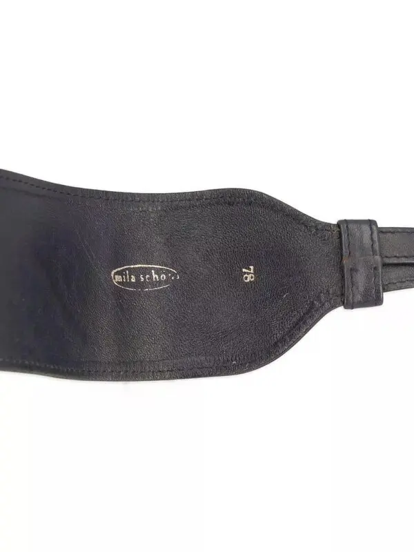 MILA SCHON Horn Leather Belt