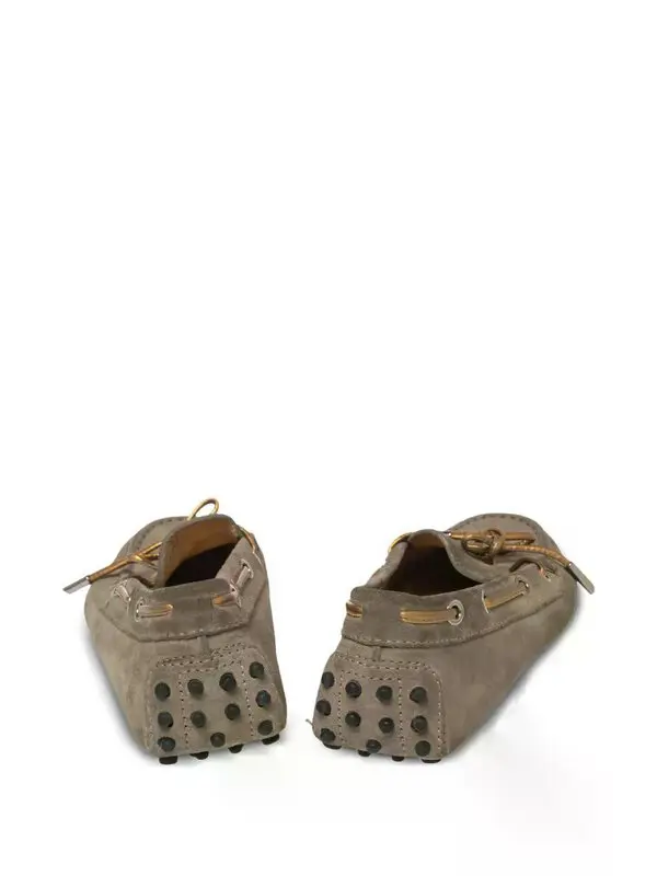 TOD'S Suede Boat Shoes - Neutrals