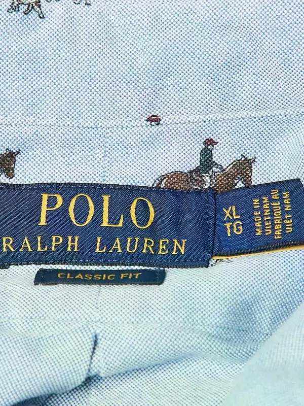Polo Ralph Lauren Equestrian Print Shirt - Blue