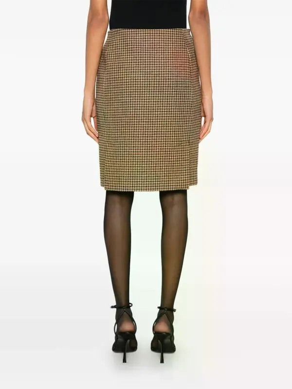 Balenciaga 2000s Houndstooth Mini Skirt