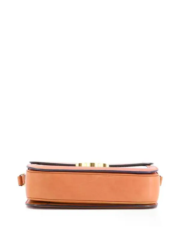 Celine Triomphe Shoulder Bag Canvas With Leather Medium Crossbody Bag - Neutrals