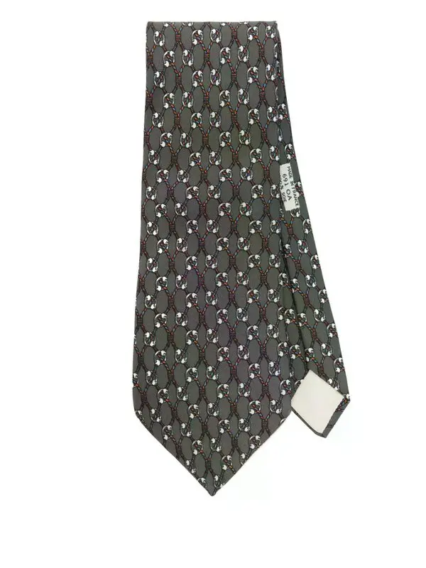 Hermès 2010s Silk Tie - Brown