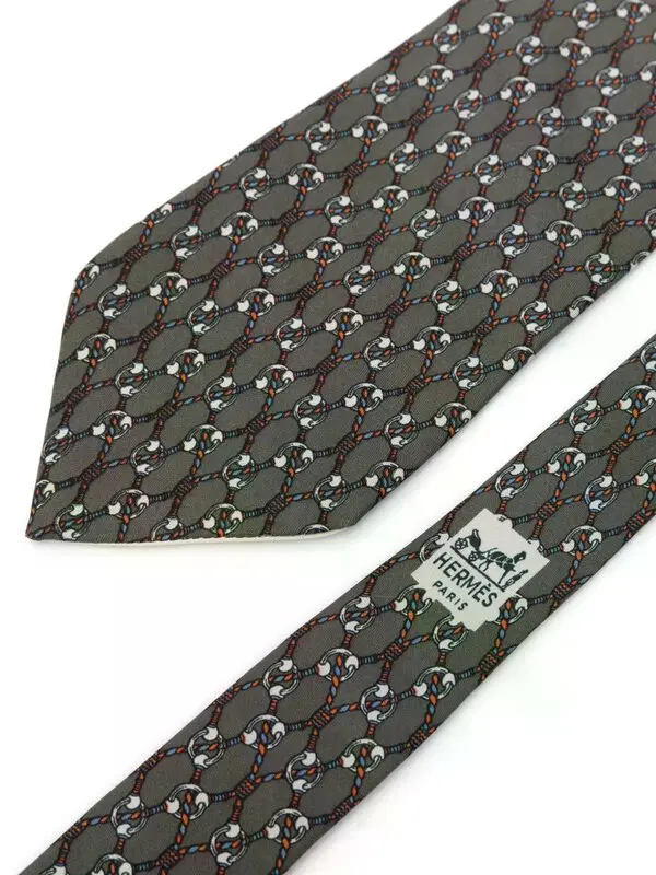 Hermès 2010s Silk Tie - Brown