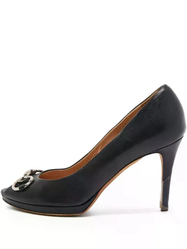 Gucci Leather Stiletto Pumps - Black