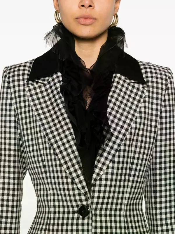 Givenchy 1990s Check-pattern Blazer