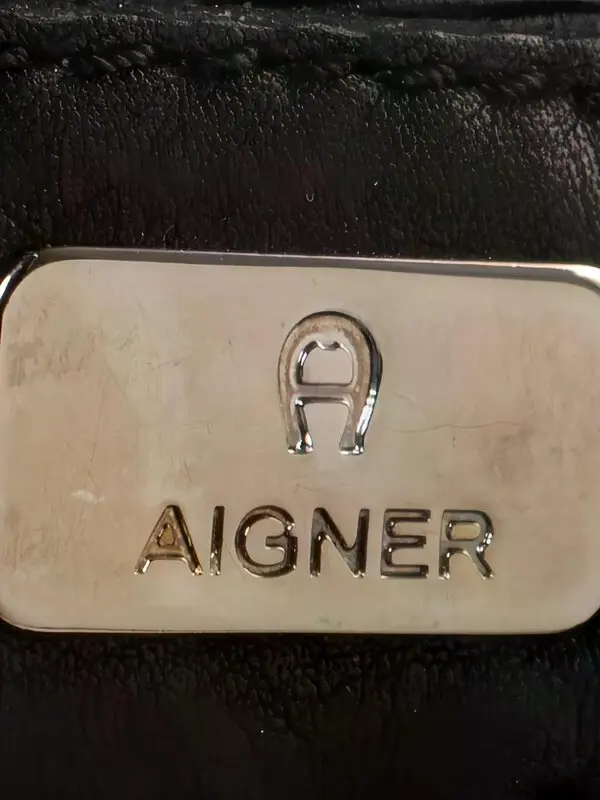 AIGNER Leather-belt Tote Bag