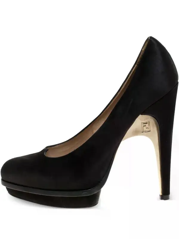 Fendi 145mm Leather Heeled Pumps