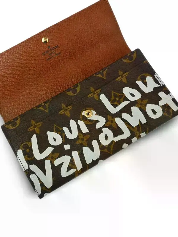 LOUIS VUITTON 2001 Monogram-graffiti Wallet