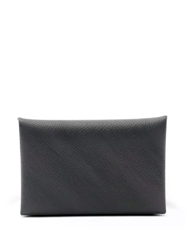 Hermès 2023 Calvi Coin Purse - Black