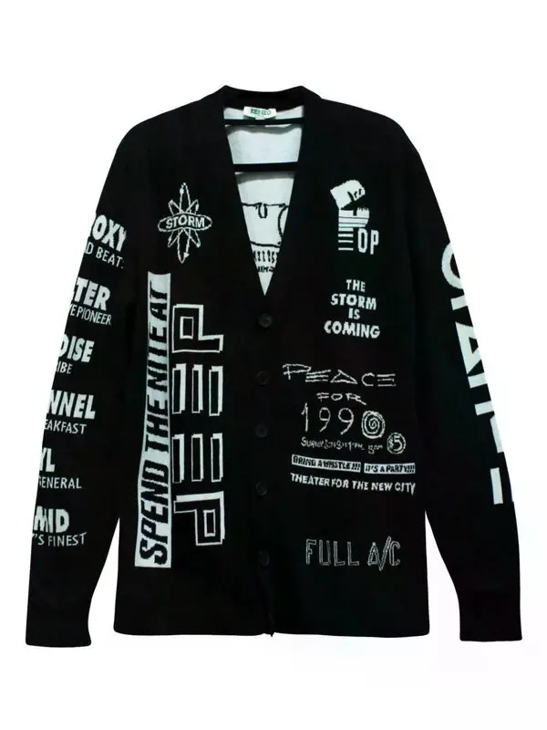 Kenzo Slogan-print Cardigan